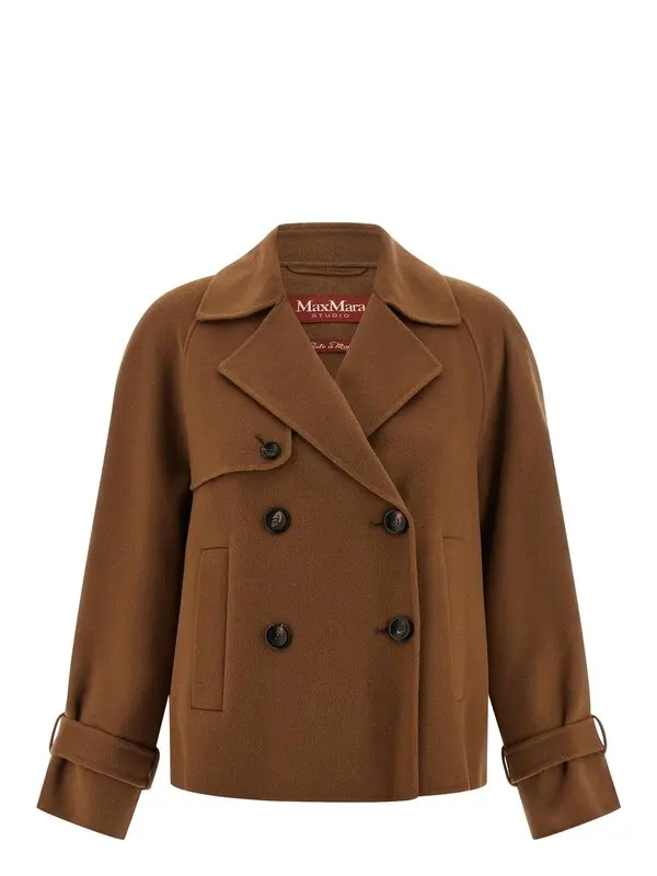 Max Mara Nupar Double-breasted Jacket - Brown