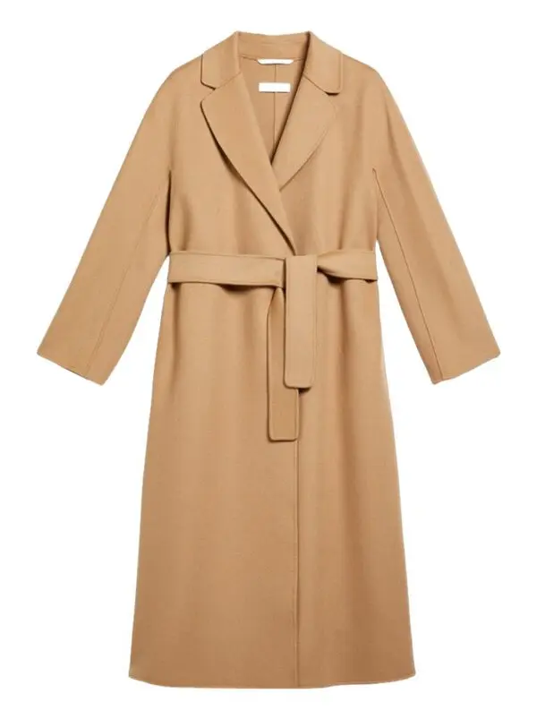 Max Mara Long Wool Overcoat - Nude