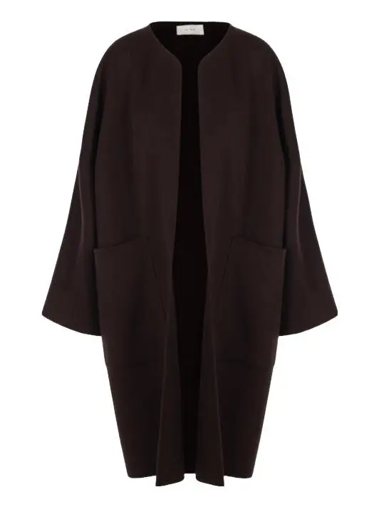 THE ROW Long Sleeved Coat - Black