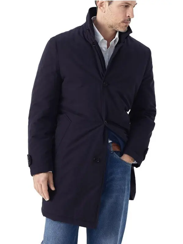 Brunello Cucinelli Single-breasted Cotton-blend Coat - Black