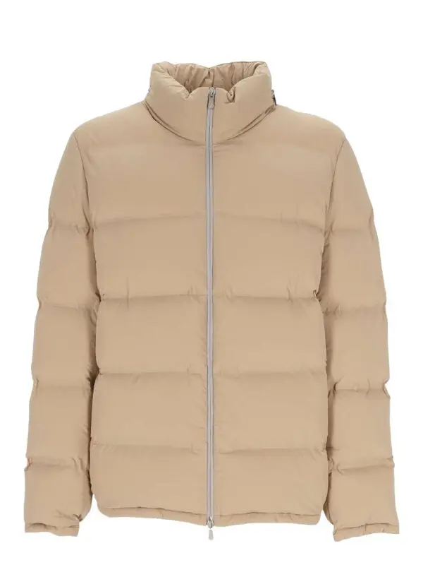 Brunello Cucinelli Quilted Cotton Zip-up Puffer Jacket - Nude