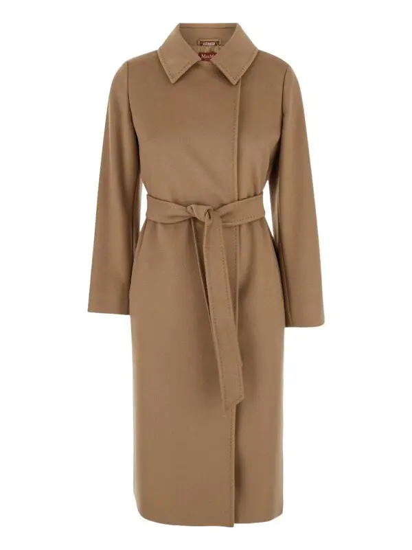 Max Mara Belted Long-sleeved Coat - No