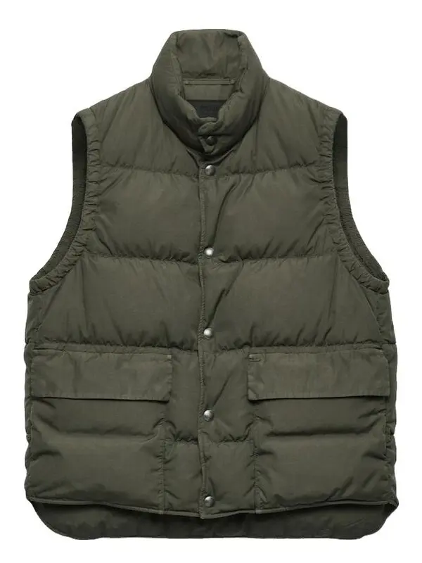 Prada Cotton Down Vest - Forest Green