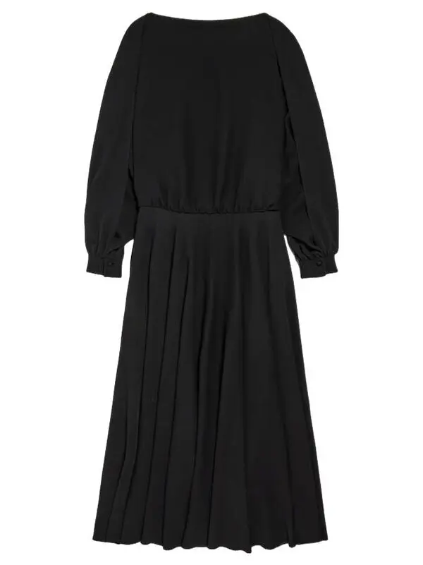 Balenciaga Long Sleeved Balloon Dress - Black