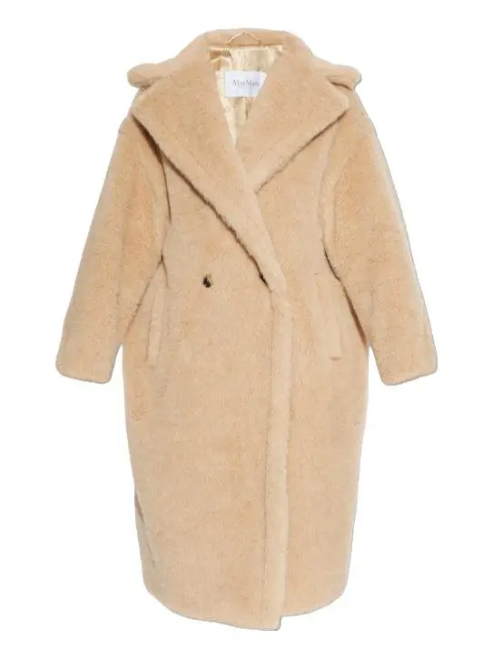 Max Mara Long-sleeved Coat - Nude