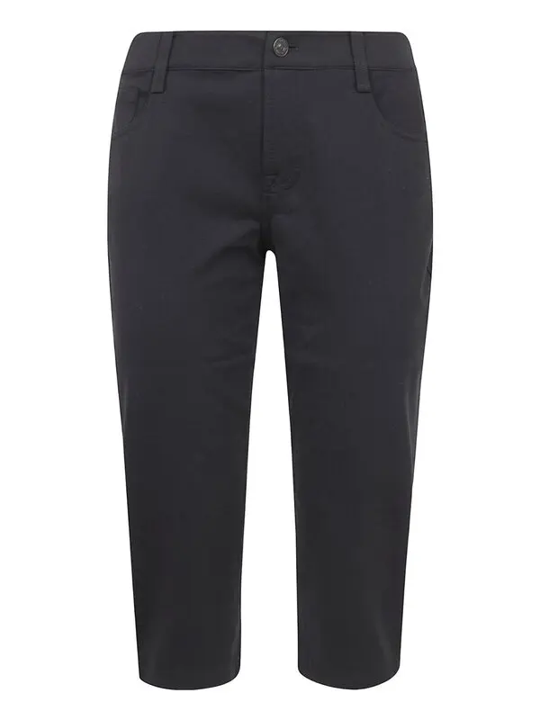 7 For All Mankind Belt Loop Capri Pants - Black
