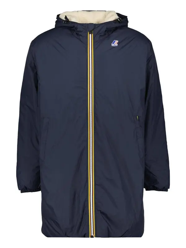 K-WAY Le Vrai 4.0 Eiffel Jacket With Hood And Zip Closure - Black