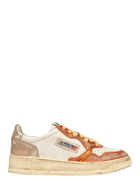 AUTRY Distressed Slip-on Low-top Sneakers - Nude