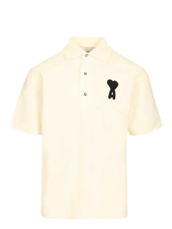Ami De Coeur Short-sleeved Polo Shirt - White