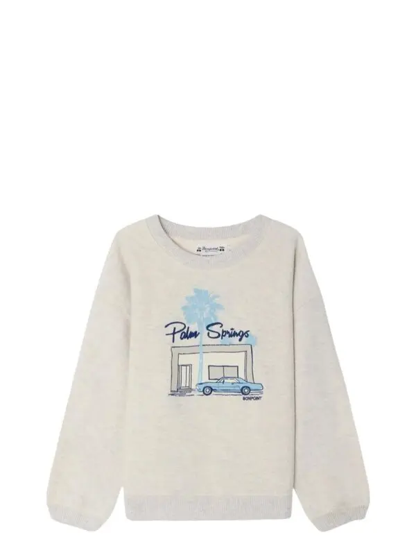 Bonpoint Long Sleeve Sweatshirt - Heather Ash