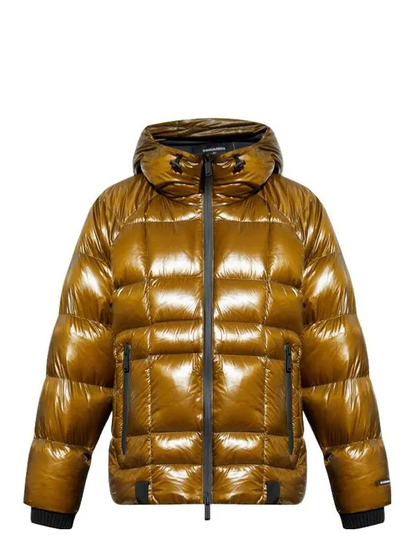 Dsquared2 Hooded Down Jacket - Brown