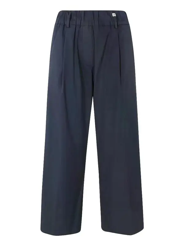 MYTHS Elasticated Waist Straight Trousers - Blue