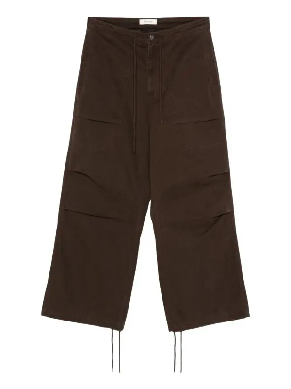 ENTIRE STUDIOS Workwear Trousers With Drawstring Waist - Black