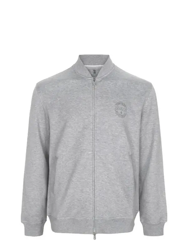 Brunello Cucinelli Full Zip Sweatshirt - Grey