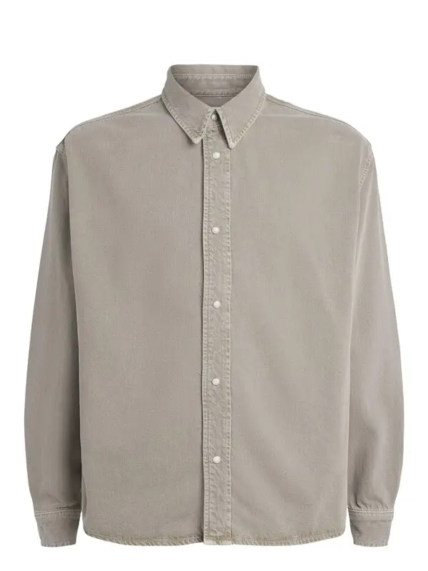 FRAME Cotton-blend Overshirt - Green