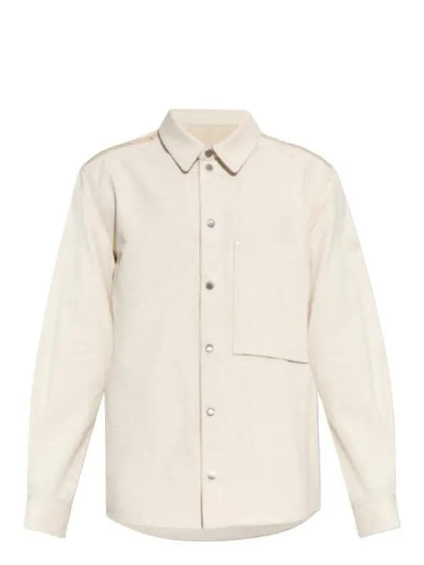 Moncler Long-sleeved Button-up Shirt - Cream