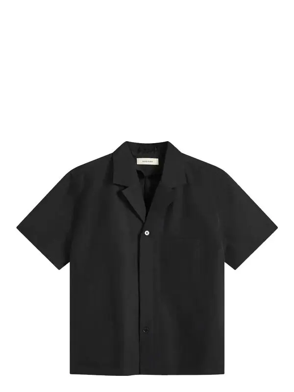 ENTIRE STUDIOS Short-sleeve Camp-collar Shirt - Black