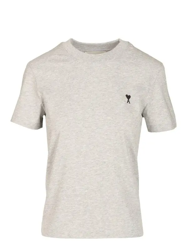 AMI Paris De Coeur Logo T-shirt - Grey