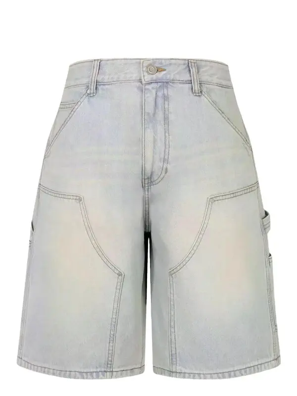 STUDIO TOMBOY Panelled Denim Shorts - Blue