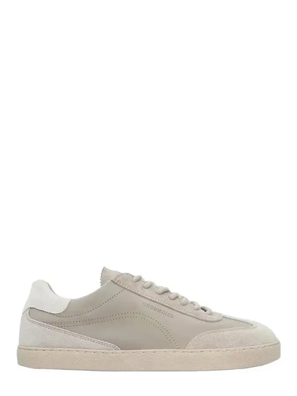 GROUNDS Suede Panelled Groundies Sneakers - Brown