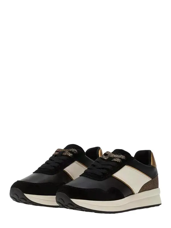 Geox Glitter Detail Sneakers - Black