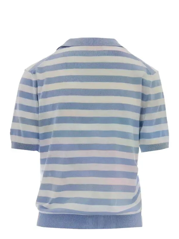 MC2 SAINT BARTH Evonne Striped Short-sleeve T-shirt - Blue