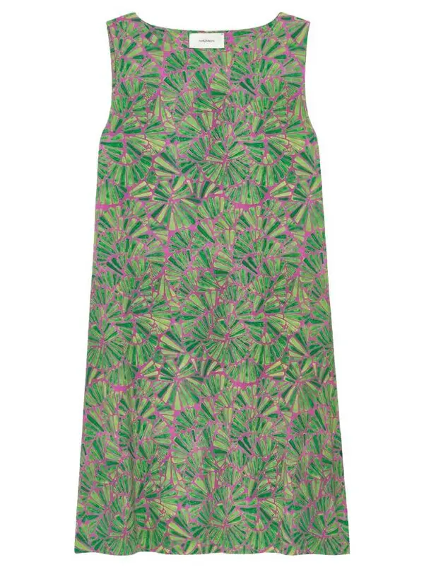 Malìparmi Shell-print Mini Dress - Green