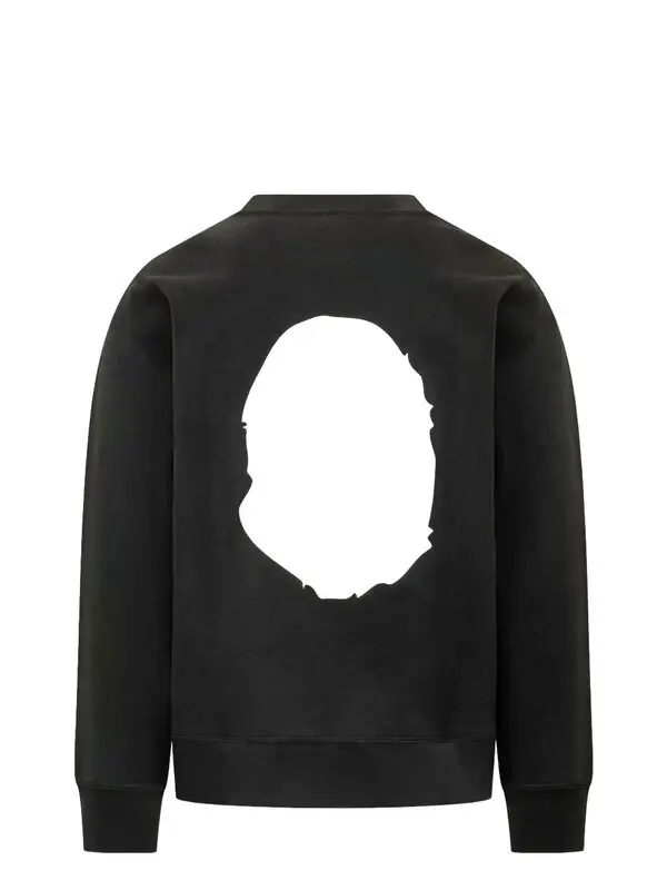 A BATHING APE Ape Head Graphic Print Sweatshirt - Black