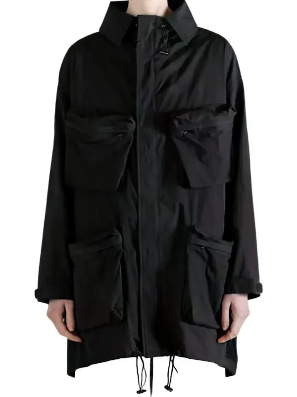 Y’s Hooded Multi-pocket Coat - Black