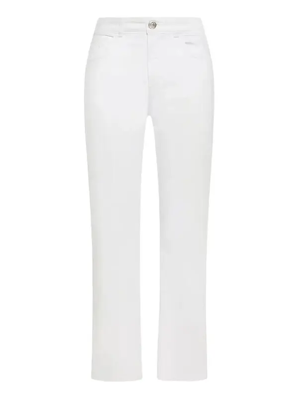 Seventy Five-pocket Straight-leg Jeans - White