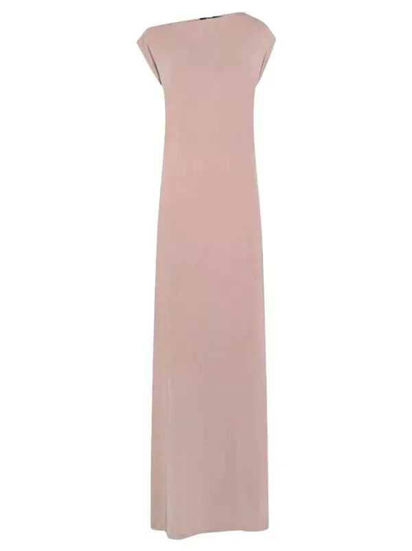 Seventy Cap-sleeve Boat-neck Maxi Dress - Pink
