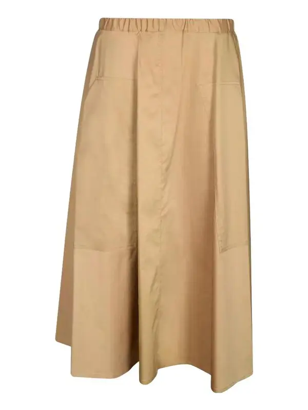 BLANCA VITA Long Skirt - Brown