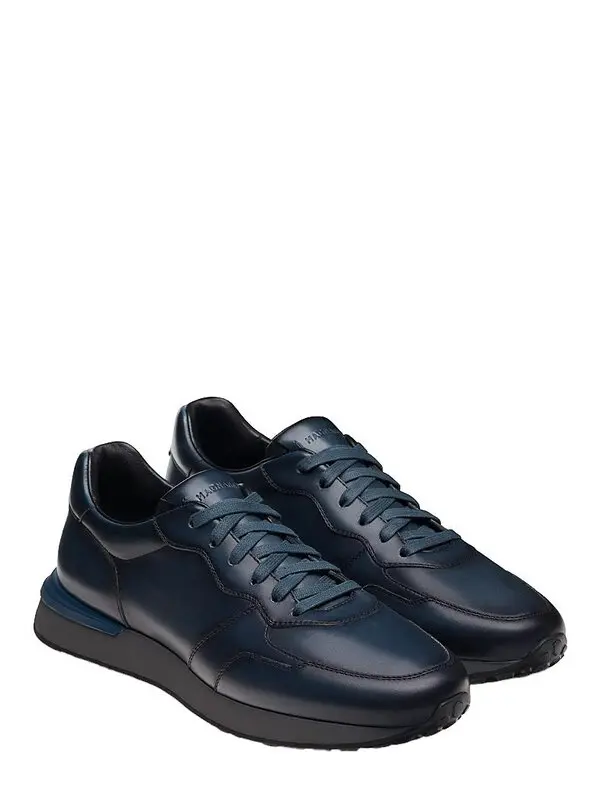 Magnanni Syros Leather Sneakers - Navy