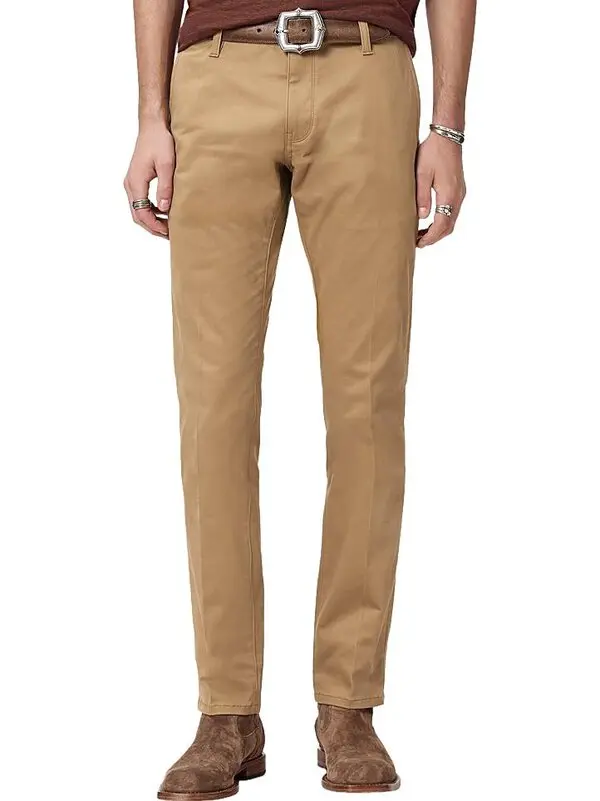 John Varvatos Motor City Slim Fit Jeans - Light Khaki