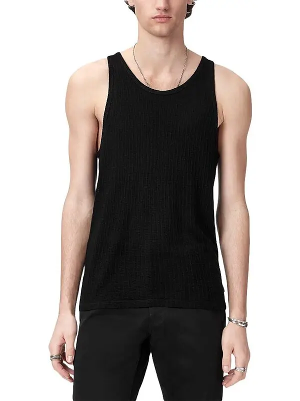 John Varvatos Marcy Textured Tank - Black
