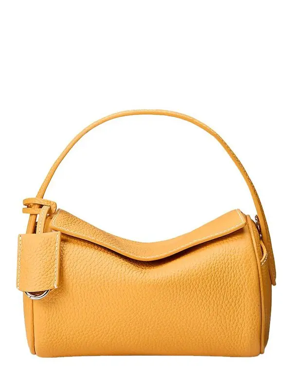 Polo Ralph Lauren Polo Play Small Leather Barrel Duffel Bag - Orange
