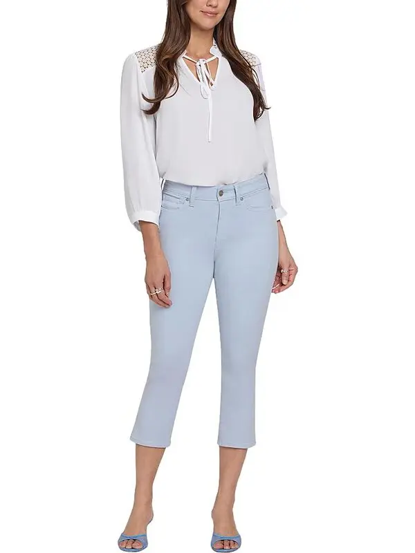 NYDJ Chloe High Rise Capri Jeans - Blue Clover