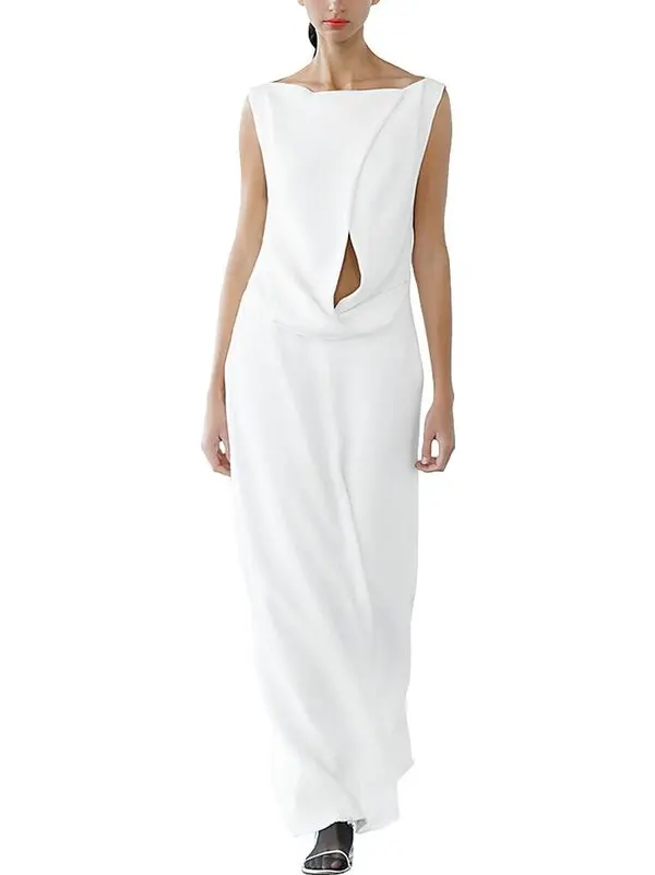 Tove Viscose Maxi Dress - White