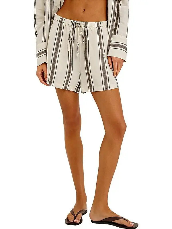 Rails Austin Stripe Linen-blend Shorts - Sequoia Stripe