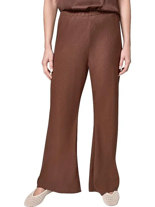 Donna Karan New York Pull On Wide Leg Pants - Canyon