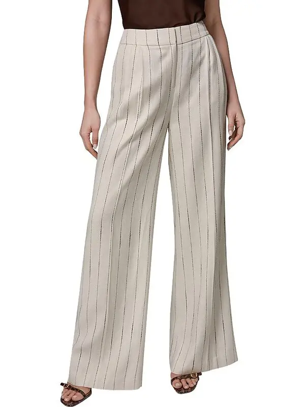 Donna Karan New York High Waisted Wide Leg Pants - Flax/canyon