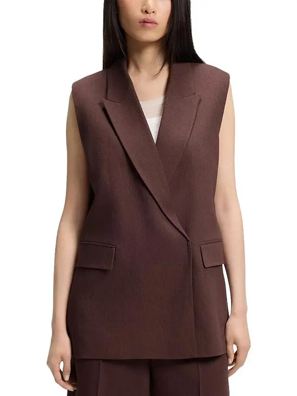 BOSS Jankania Sleeveless Jacket - Dark Brown