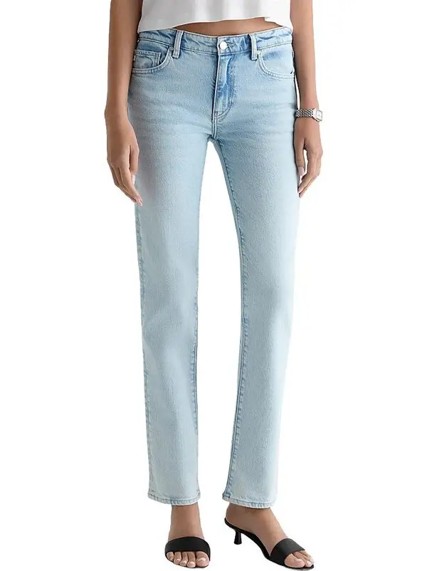 Ag Sandra Low Rise Straight Jeans - Harvest
