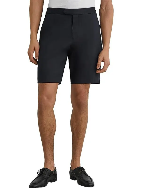 REISS Cantwell Tailored Shorts - Navy