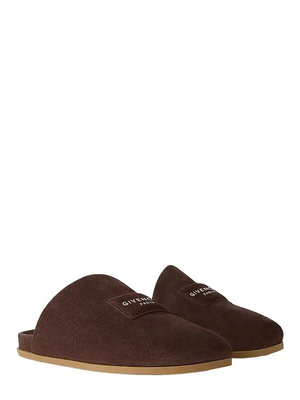 Givenchy Leather Mules - Dark Brown