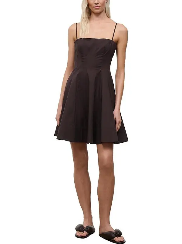 Staud Wylie Mini Dress - Earth