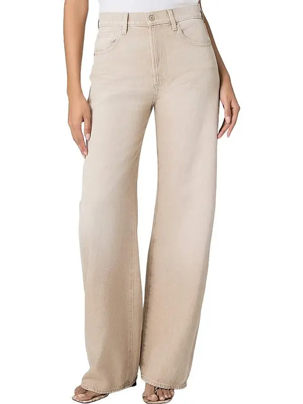 Paige Arellia High Rise Barrel Jeans - Soft Sepia