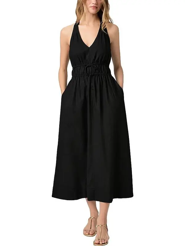Paige Alysha Midi Dress - Black