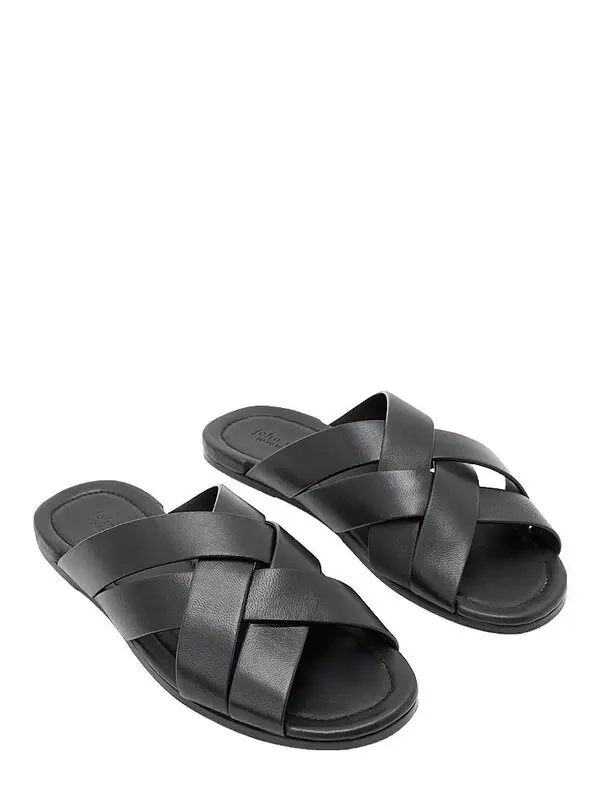 John Varvatos Merida Slide Sandals - Black