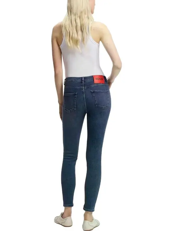 Hugo Logo Patch Skinny Jeans - Blue